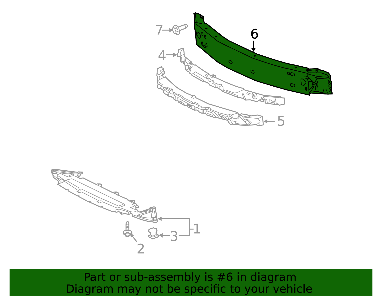 Genuine Official Toyota Impact Bar part# 52021-06170 for Ourisman ...