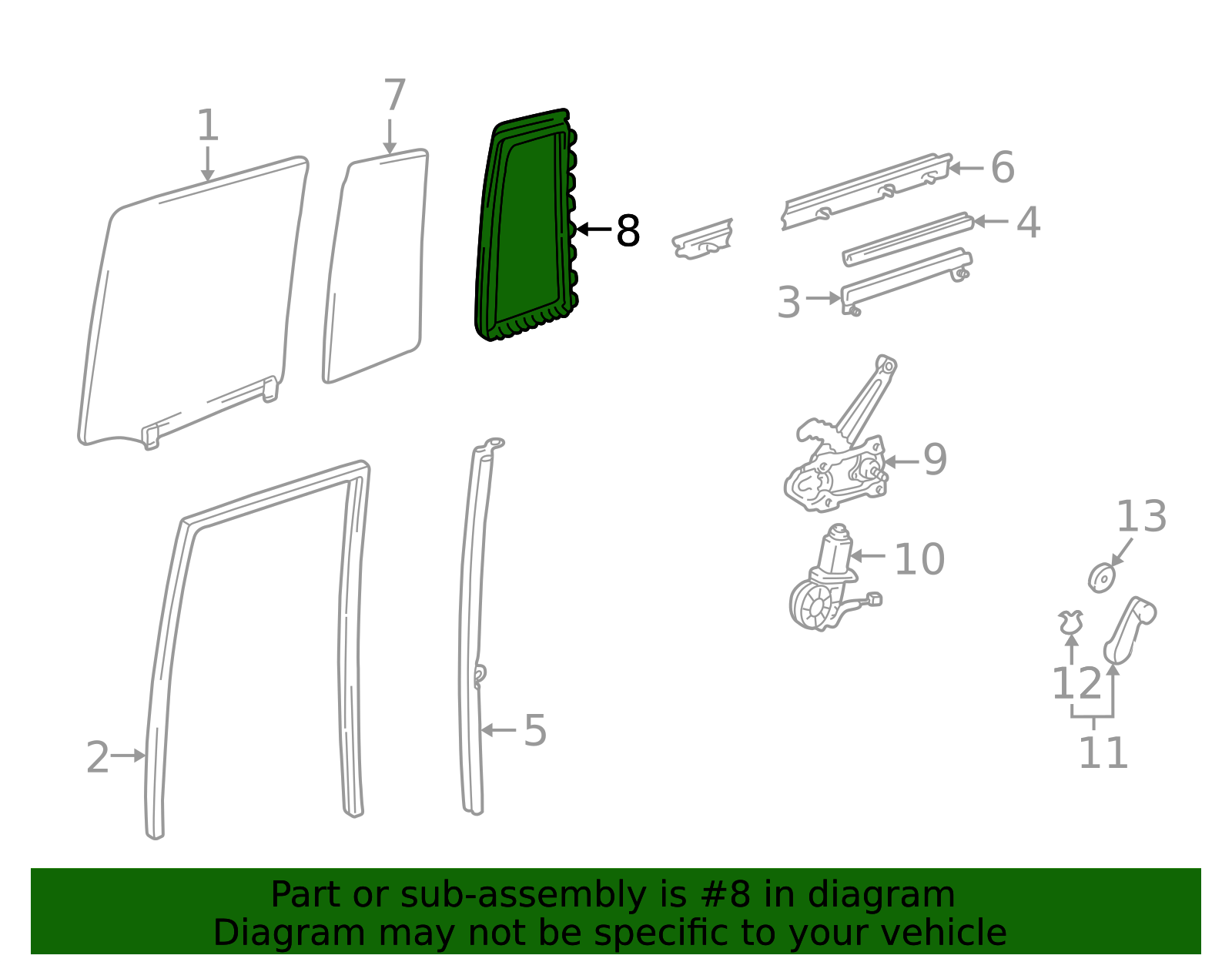 68188-42020 - Quarter Panel Reveal Molding 2001-2005 Toyota RAV4 ...