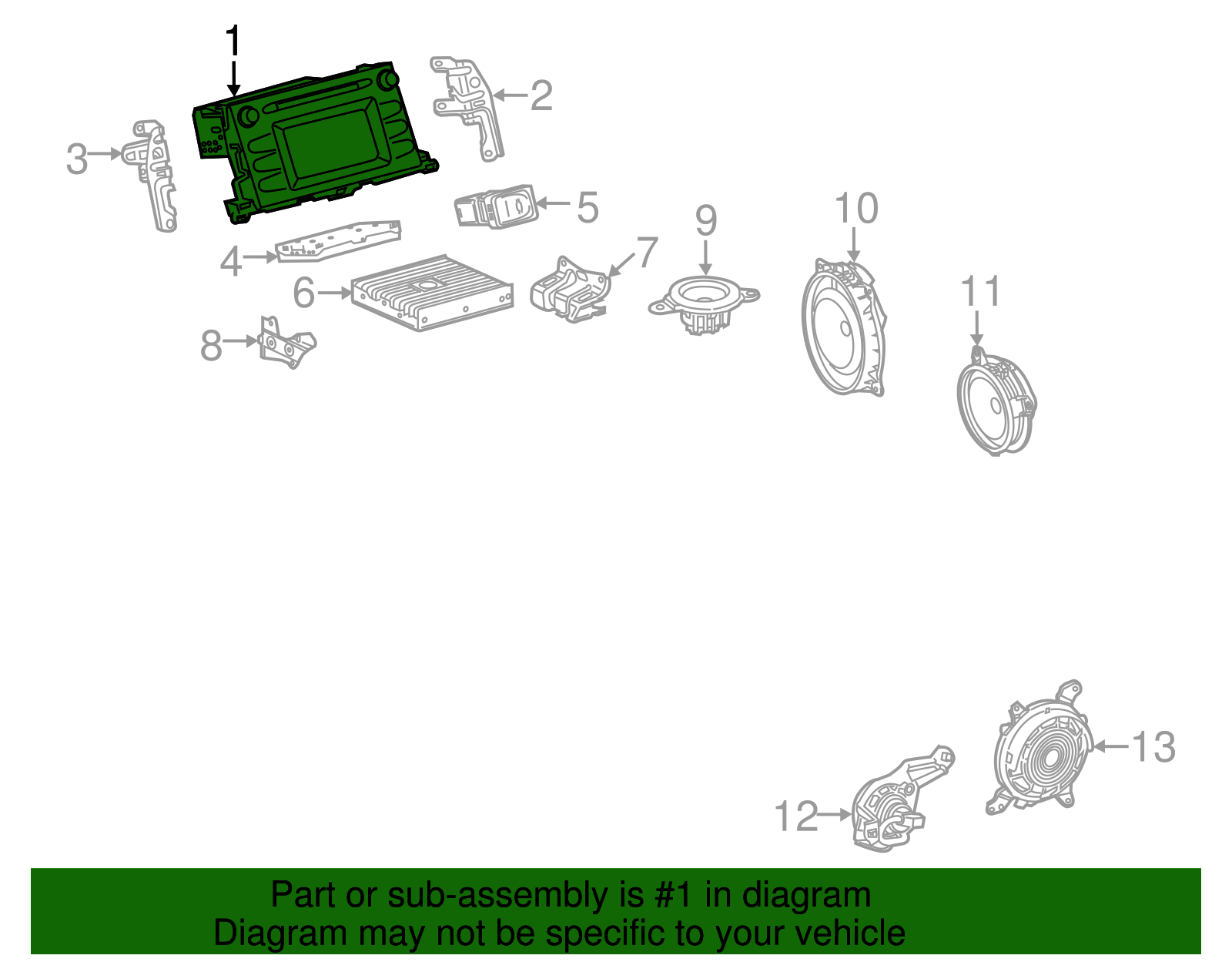 2014-2015 Toyota Highlander 2014-2015 Toyota Highlander - Radio 86140 ...