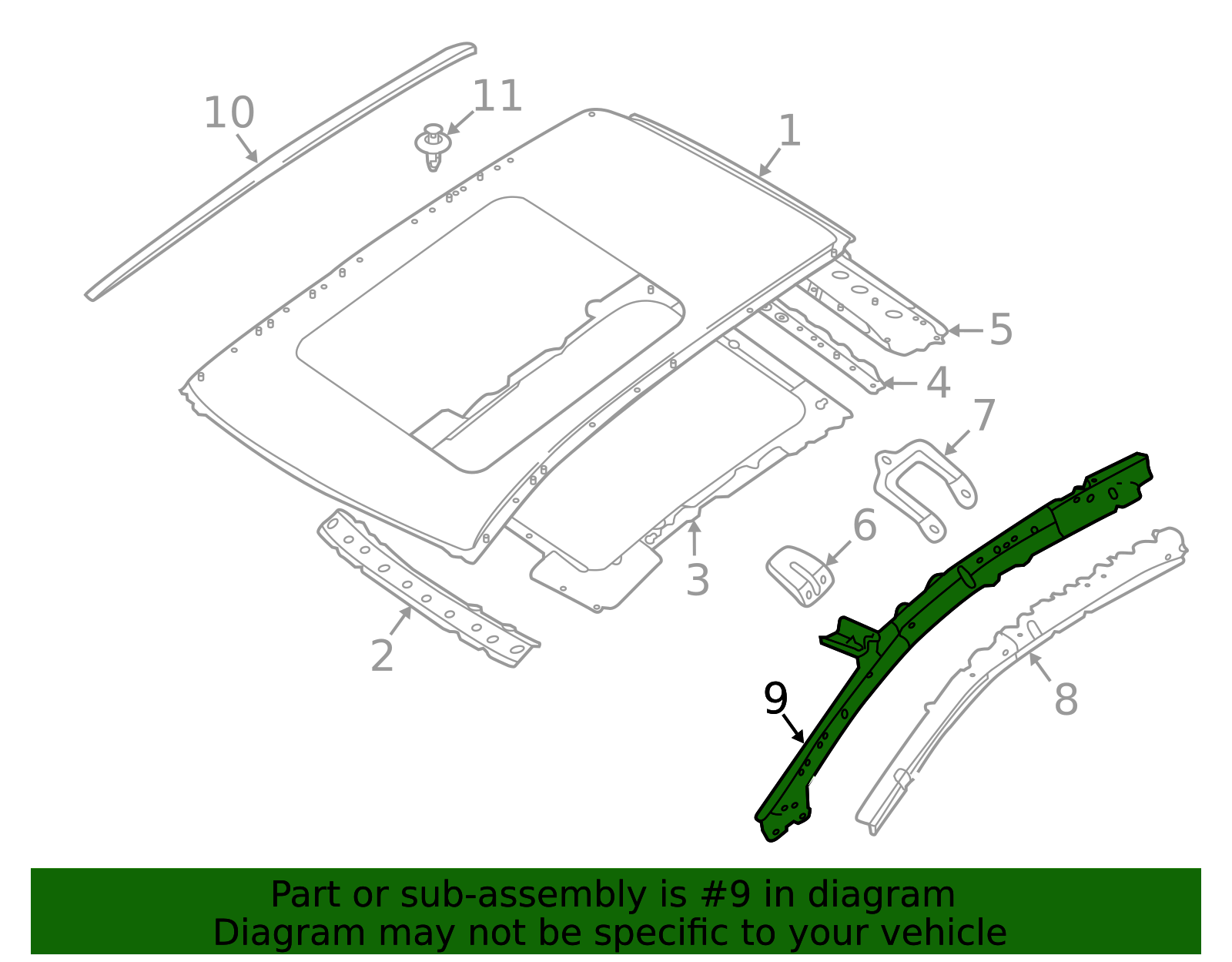 2015-2018 Nissan Murano Inner Windshield Pillar - Driver's Side (LH ...