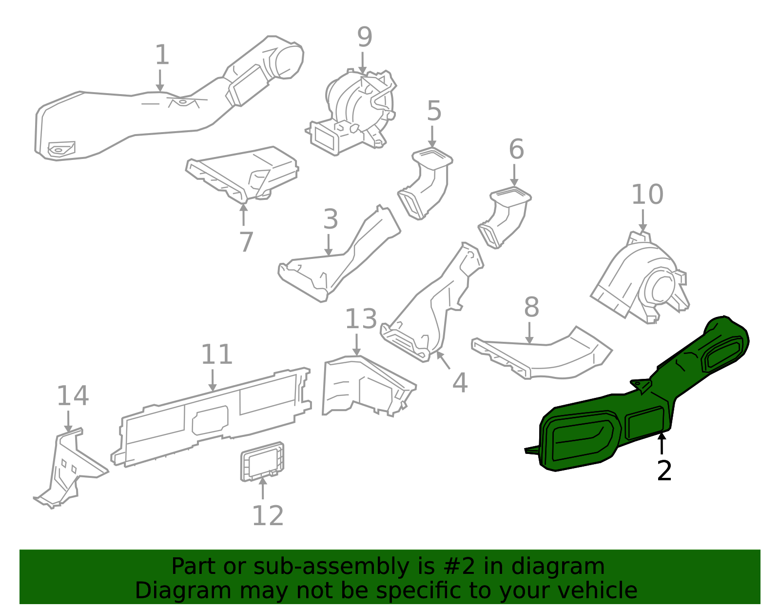 2016-2018 Toyota RAV4 Intake Duct G92D2-48030 | MotorMotor