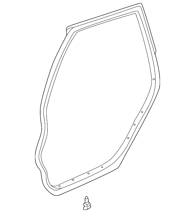 67872-01060 - Toyota Door Weather-Strip 2003-2008 Toyota Matrix ...