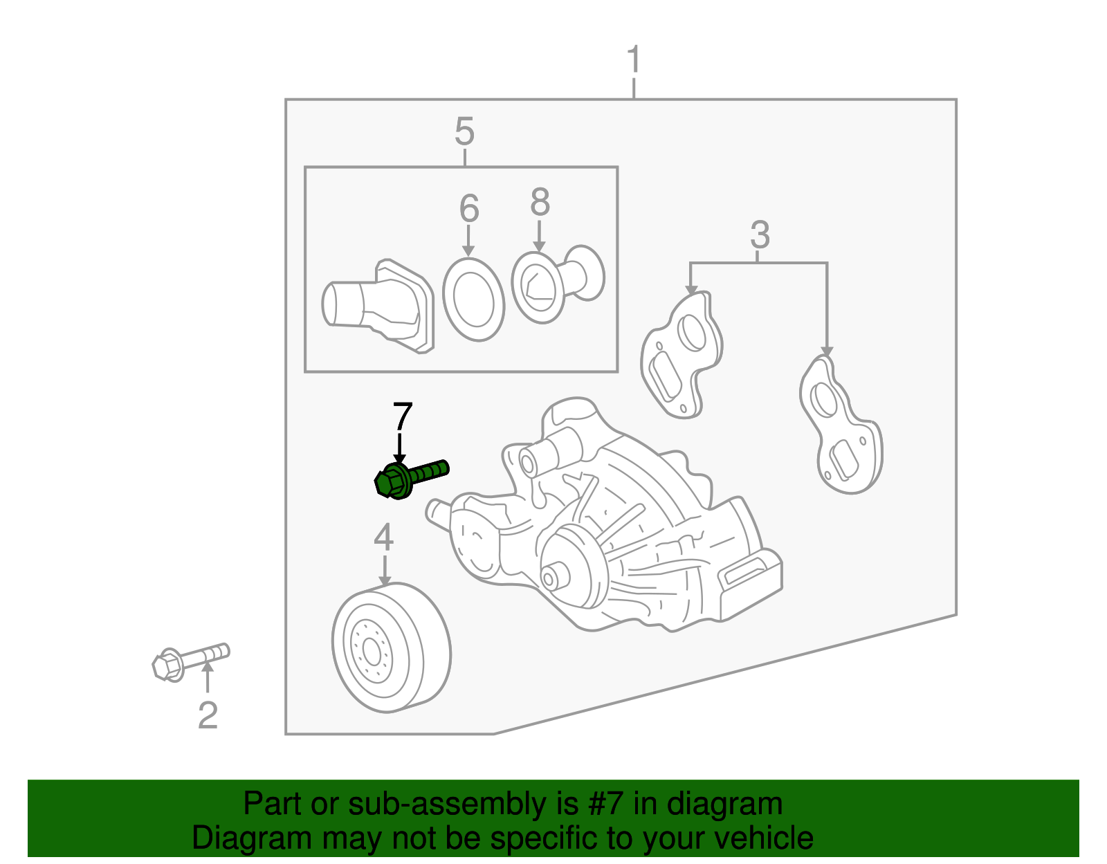 GM Part Number 11516480 | 2008-2015 GM Multi-Purpose Bolt | GM Part ...