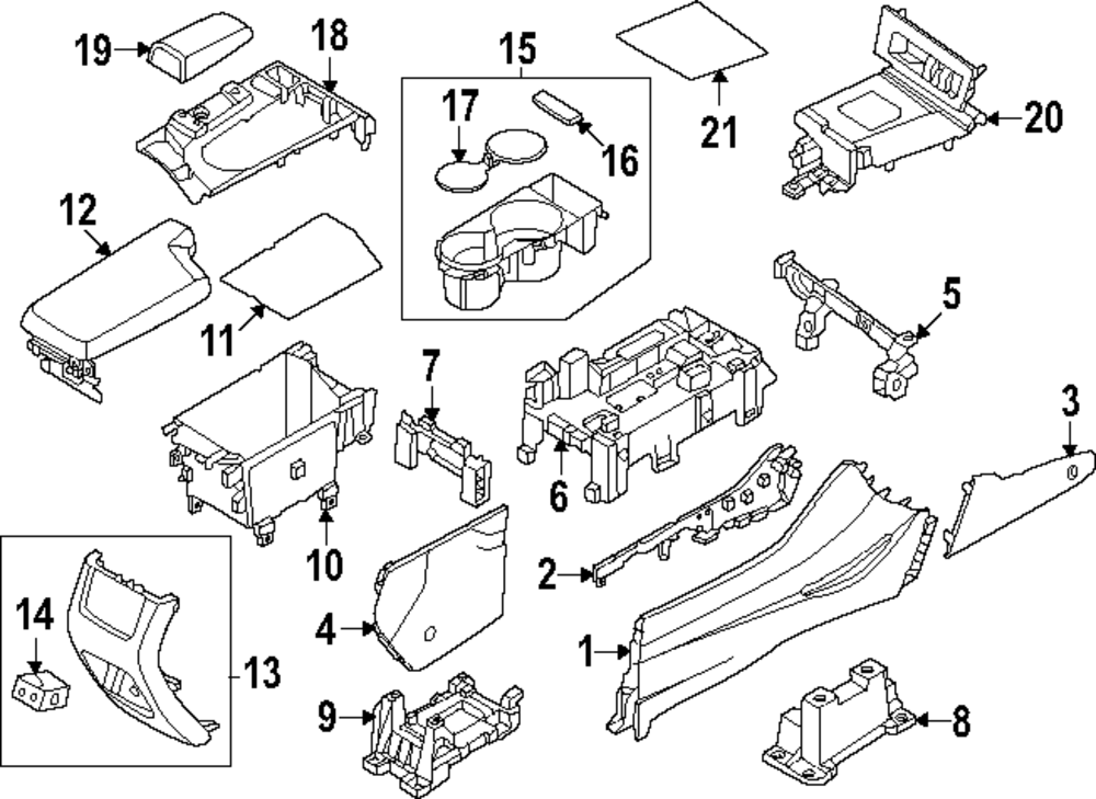 2024-2025 Hyundai Sonata Tray 84630-L1AB0-4X | OEM Parts Online