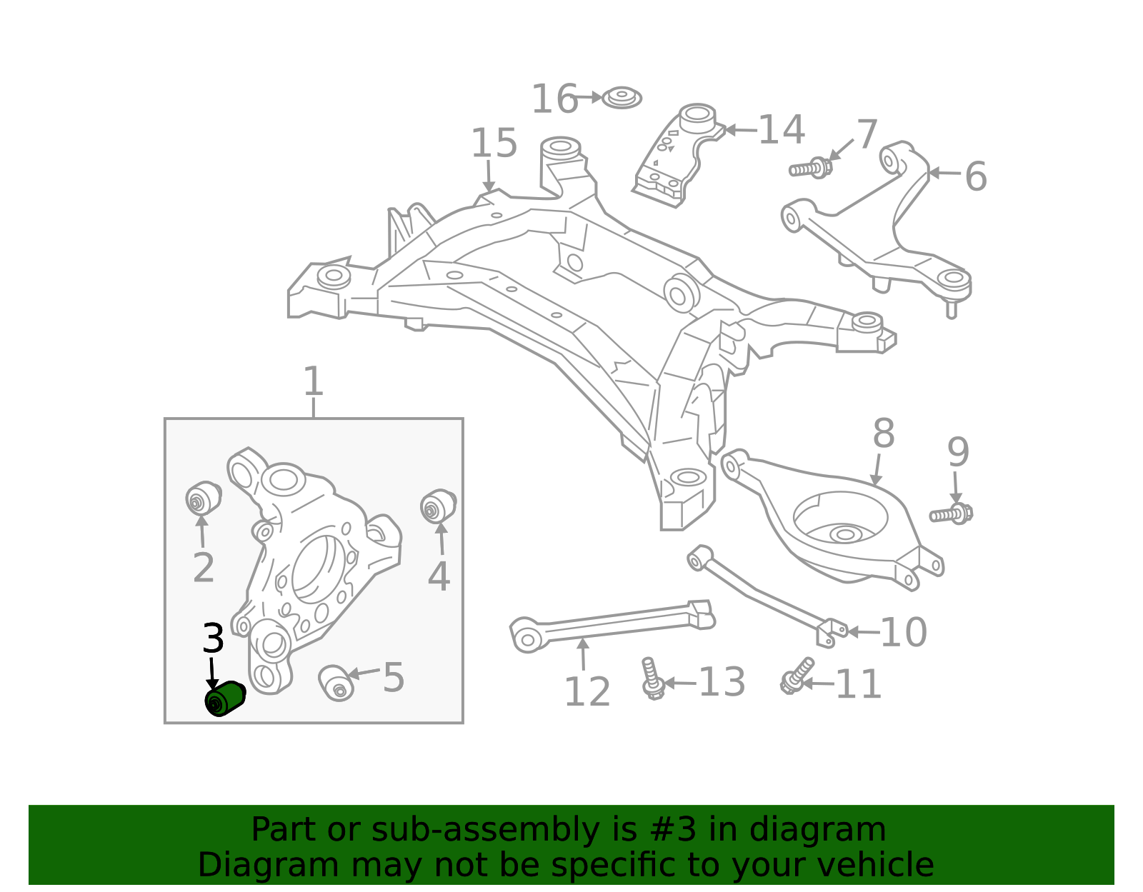 55152-AR000 - Knuckle Bushing Official Nissan Parts Store