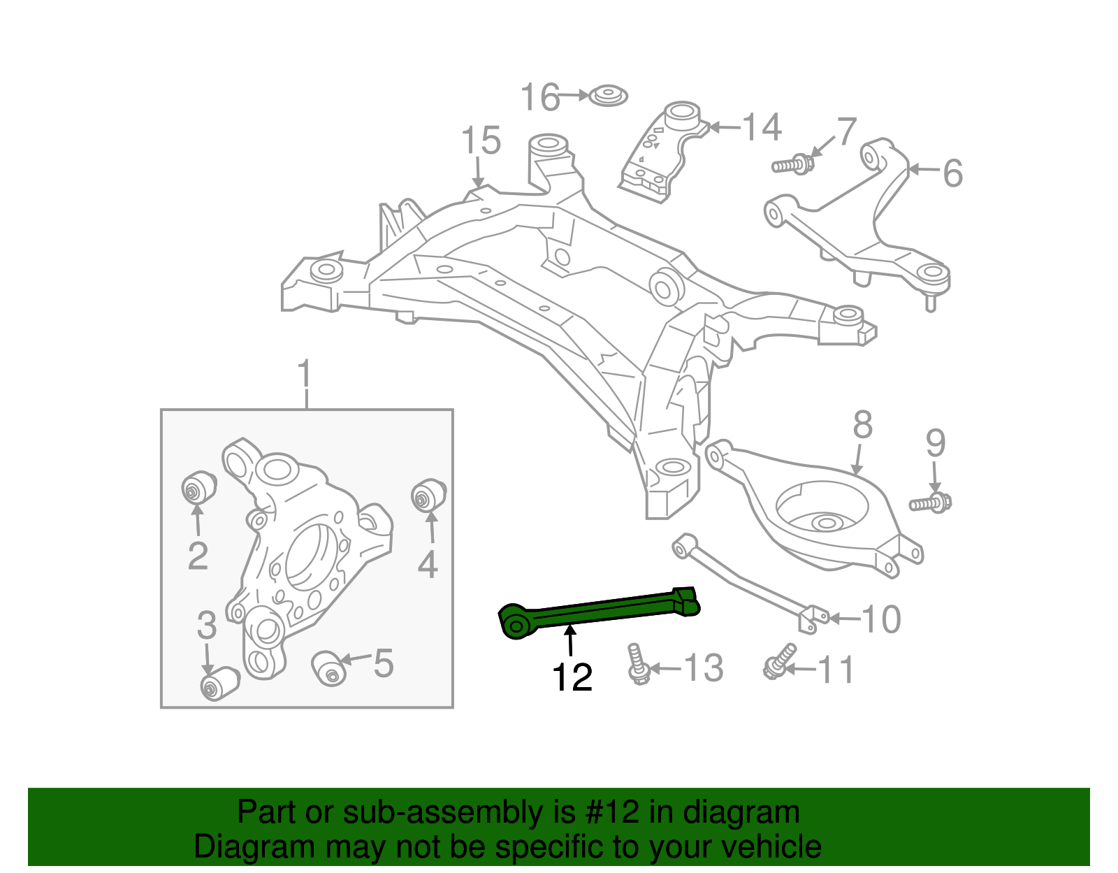 2003-2009 Nissan 350Z Radius Rod 55110-AL510 | Schomp Nissan