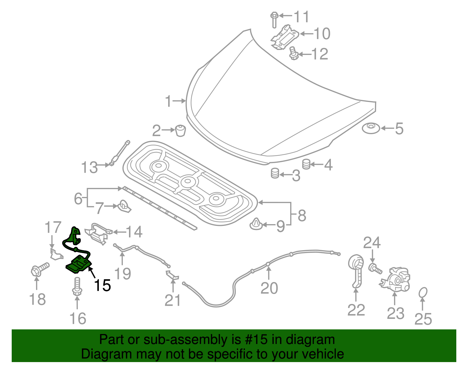 2013-2019 Hyundai Safety Catch 81140-2W000 | OEM Parts Online