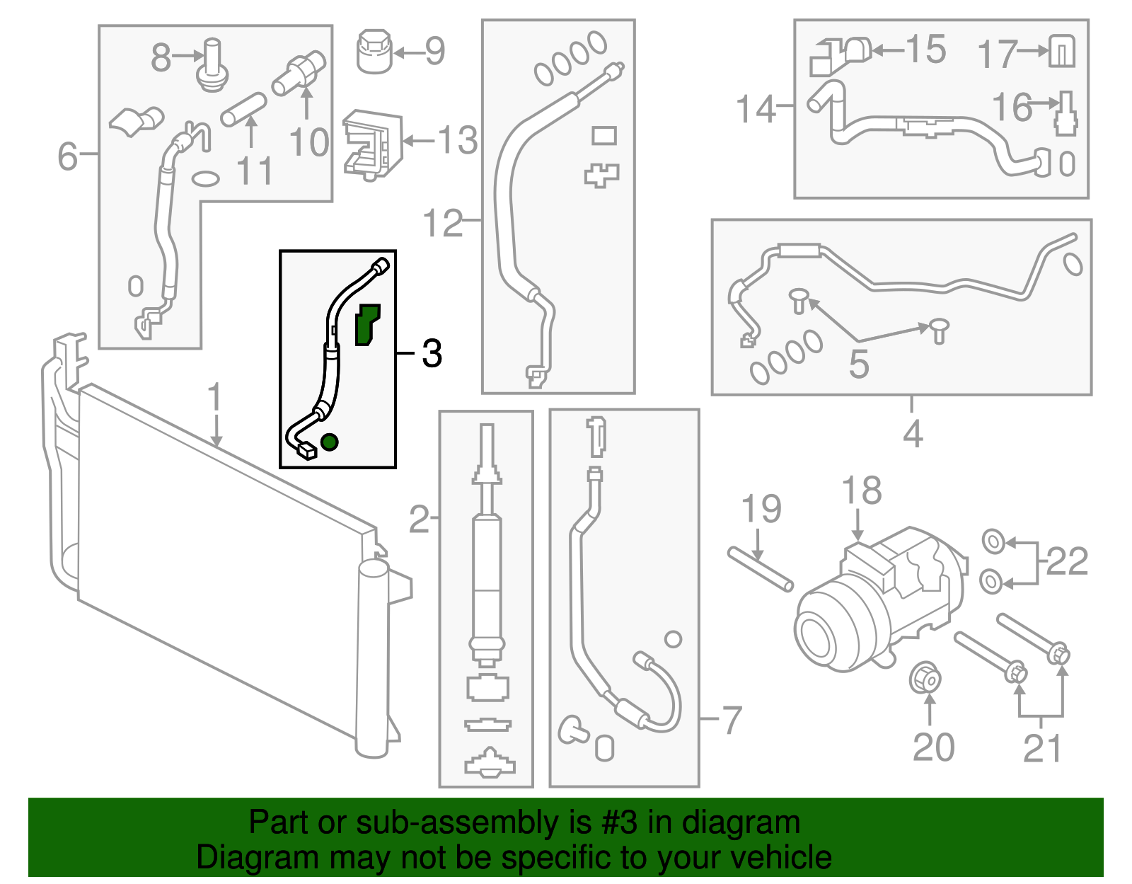2011-2015 Ford | Evaporator Tube | CT4Z-19835-G | Walls' Ford Parts