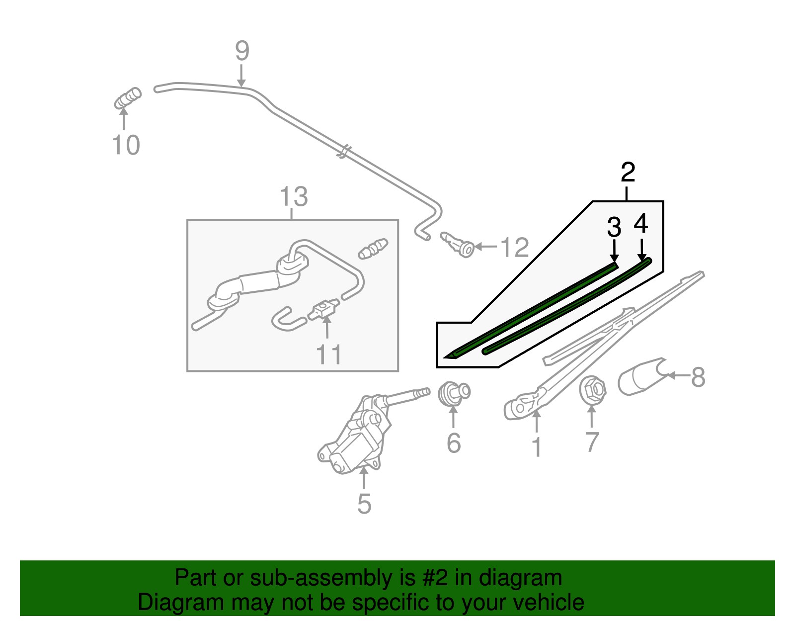 2006-2015 Mazda 5 Rear Blade C247-67-330 | OEM Parts Online