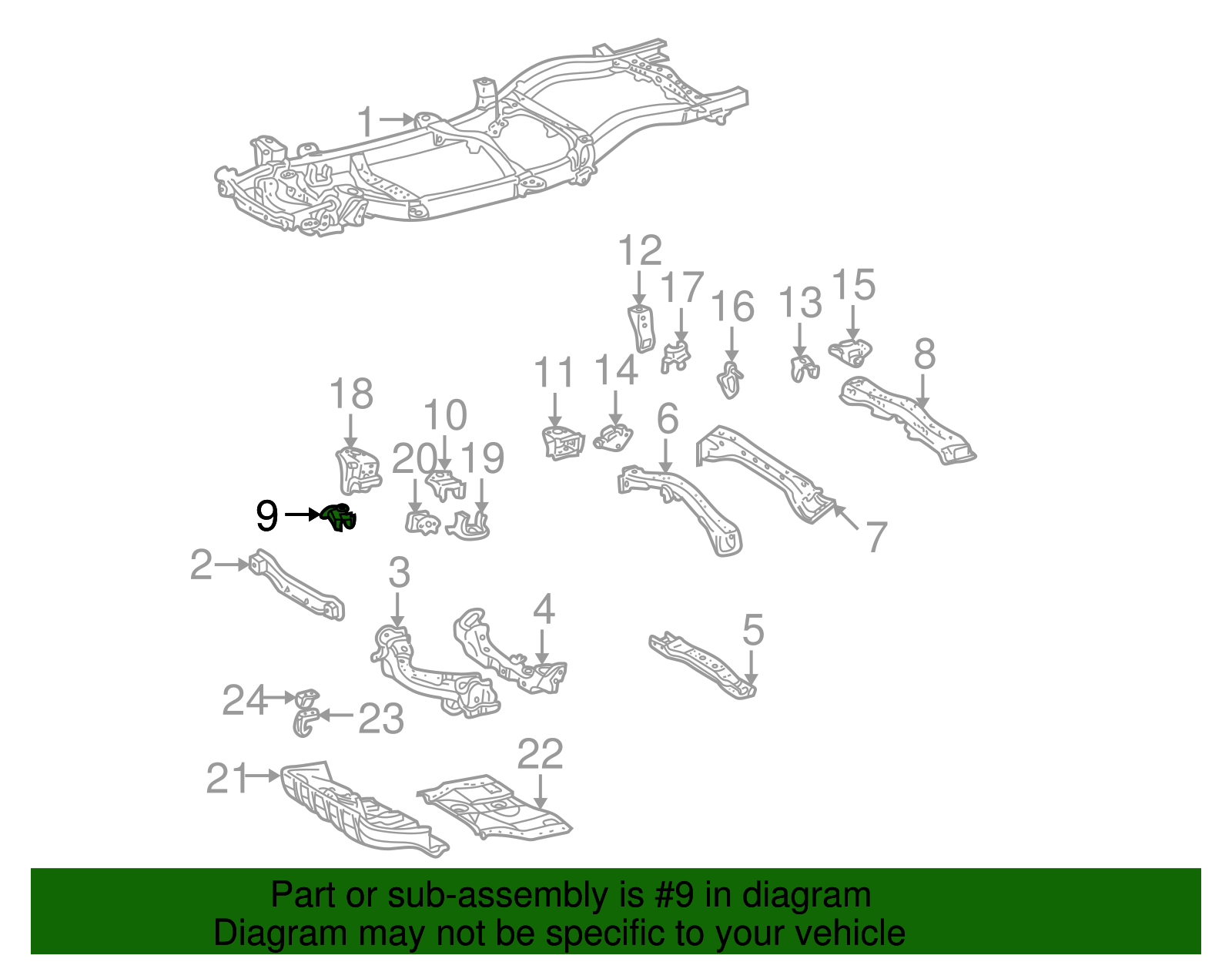 1995-2004 Toyota Tacoma Mount Bracket 51702-35130 | Toyota Parts Center