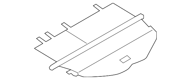 84982-1AA4A - Cargo Area Cover - 2009-2014 Nissan Murano | Nissan OEM ...