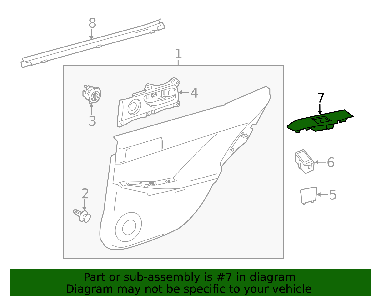 74272-53050-C0 - High-Quality Door Window Switch Bezel for 2014 Lexus ...