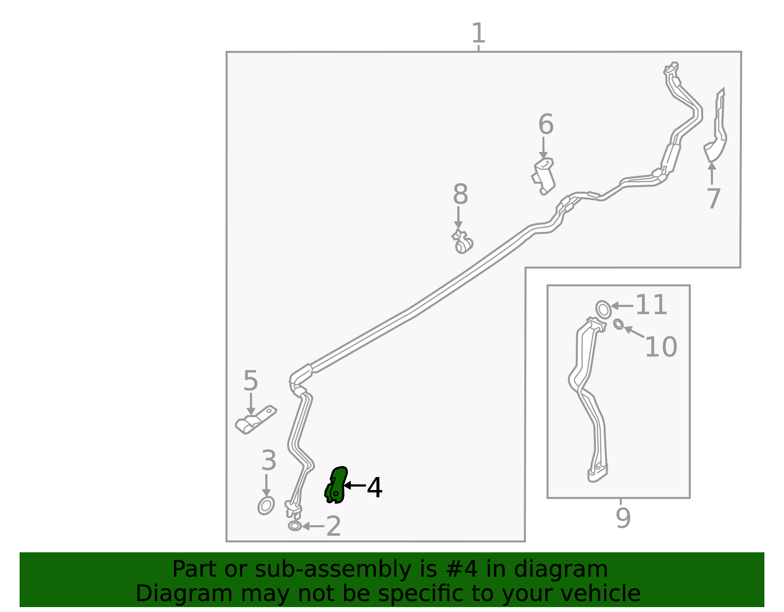 2013-2020 Nissan Pathfinder A/C Refrigerant Line Bracket 92551-3JA0A ...