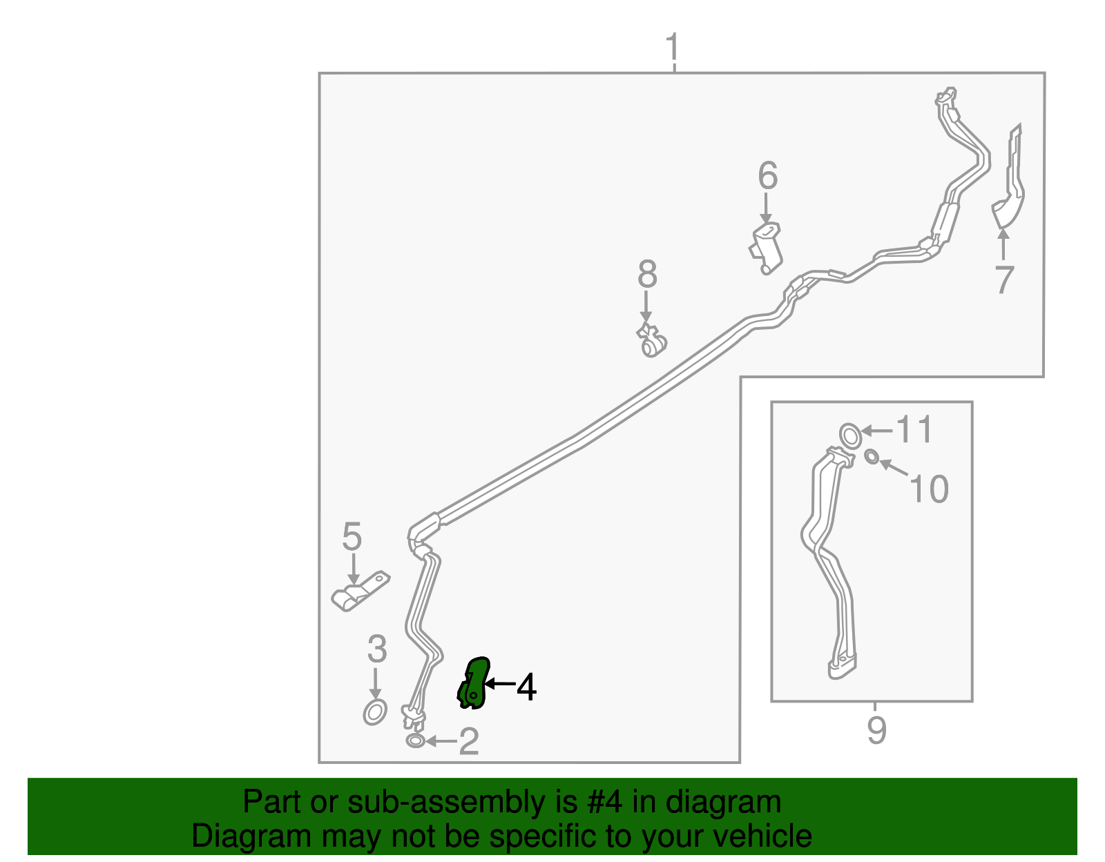 2013-2020 Nissan Pathfinder Pipe Assembly Bracket 92551-3JA0A | Team ...