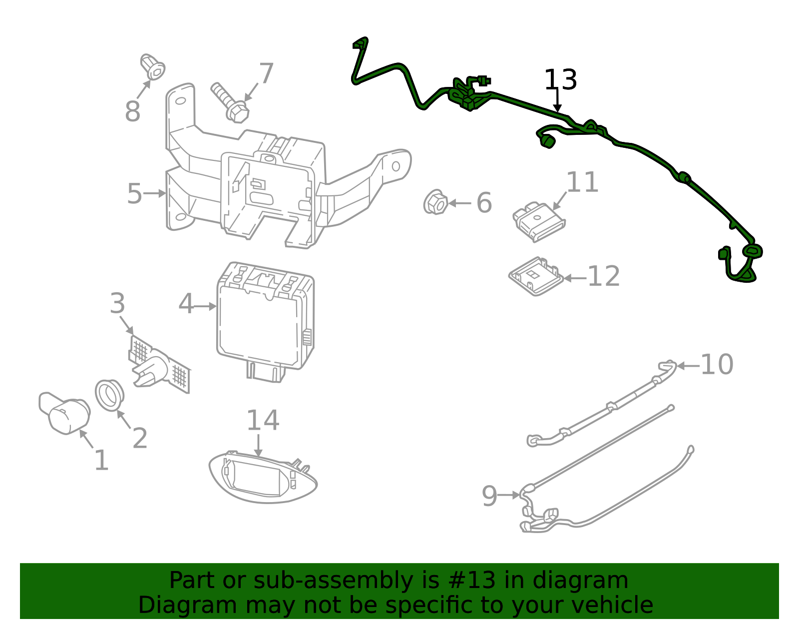 2022-2024 Volkswagen Tiguan Harness 5NA-971-104-BC | VW Direct Auto Parts