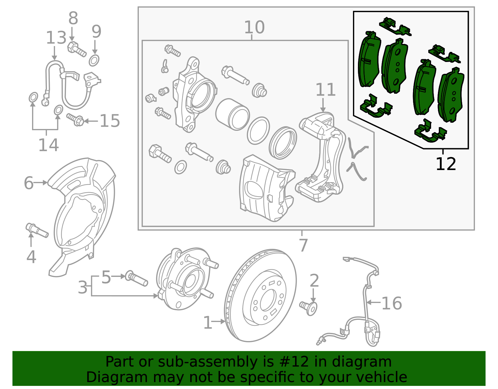 2023-2025 Hyundai Elantra Brake Pads 58101-AAA01 | OEM Parts Online