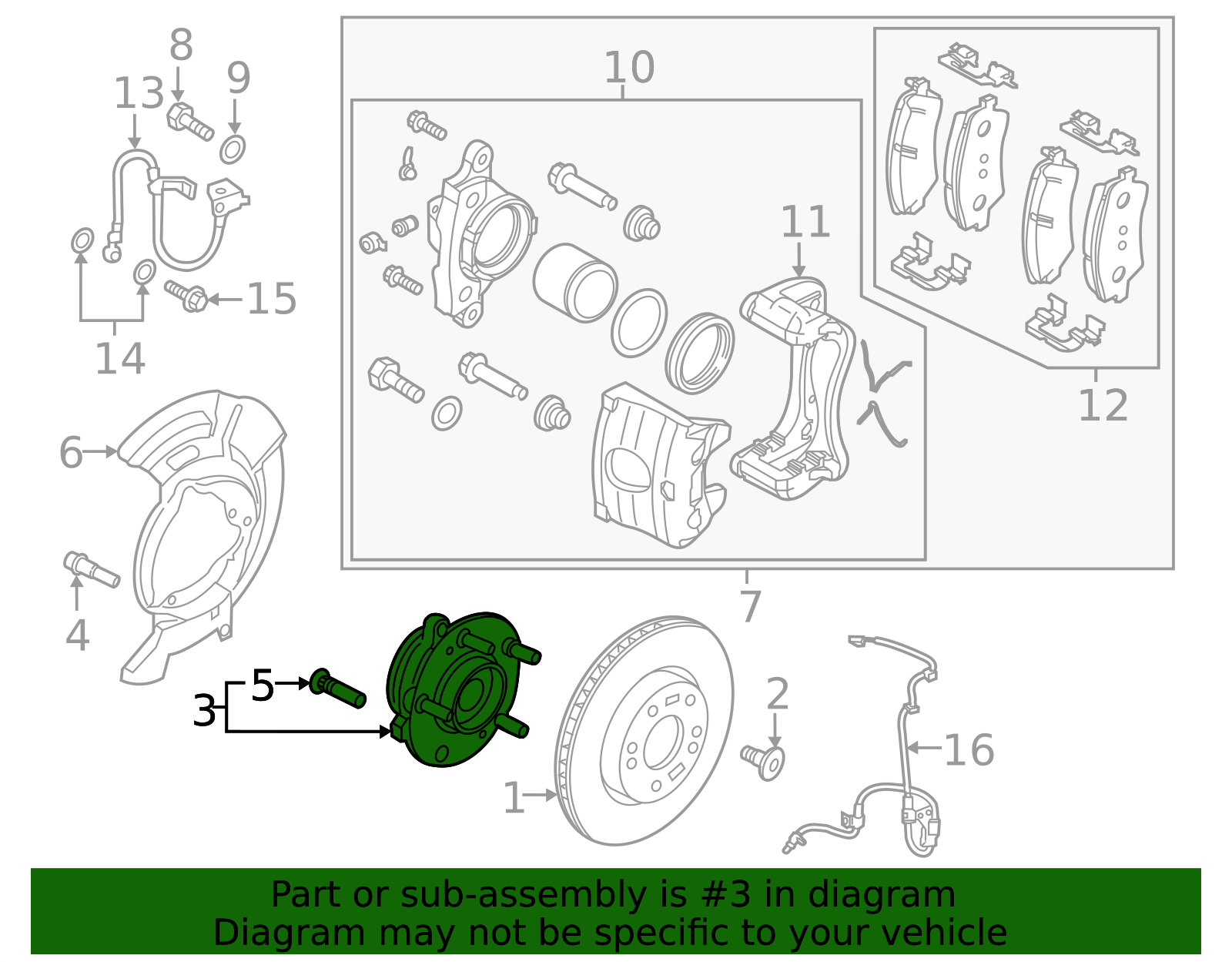 Hyundai - 51730-M6000 - Hub Assembly - 2021-2025 Hyundai Elantra | OEM ...
