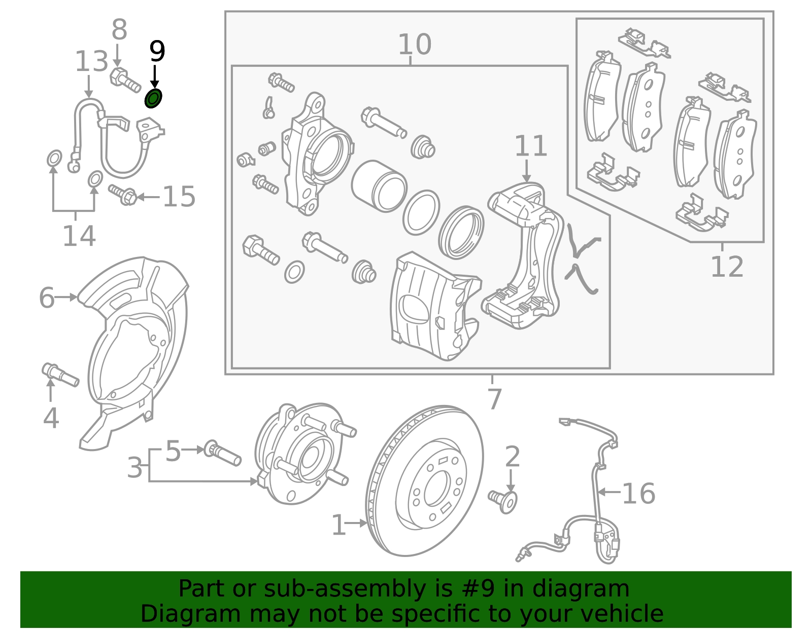 13602-12006-B - High-Quality Caliper Assembly Washer for 2013-2025 ...