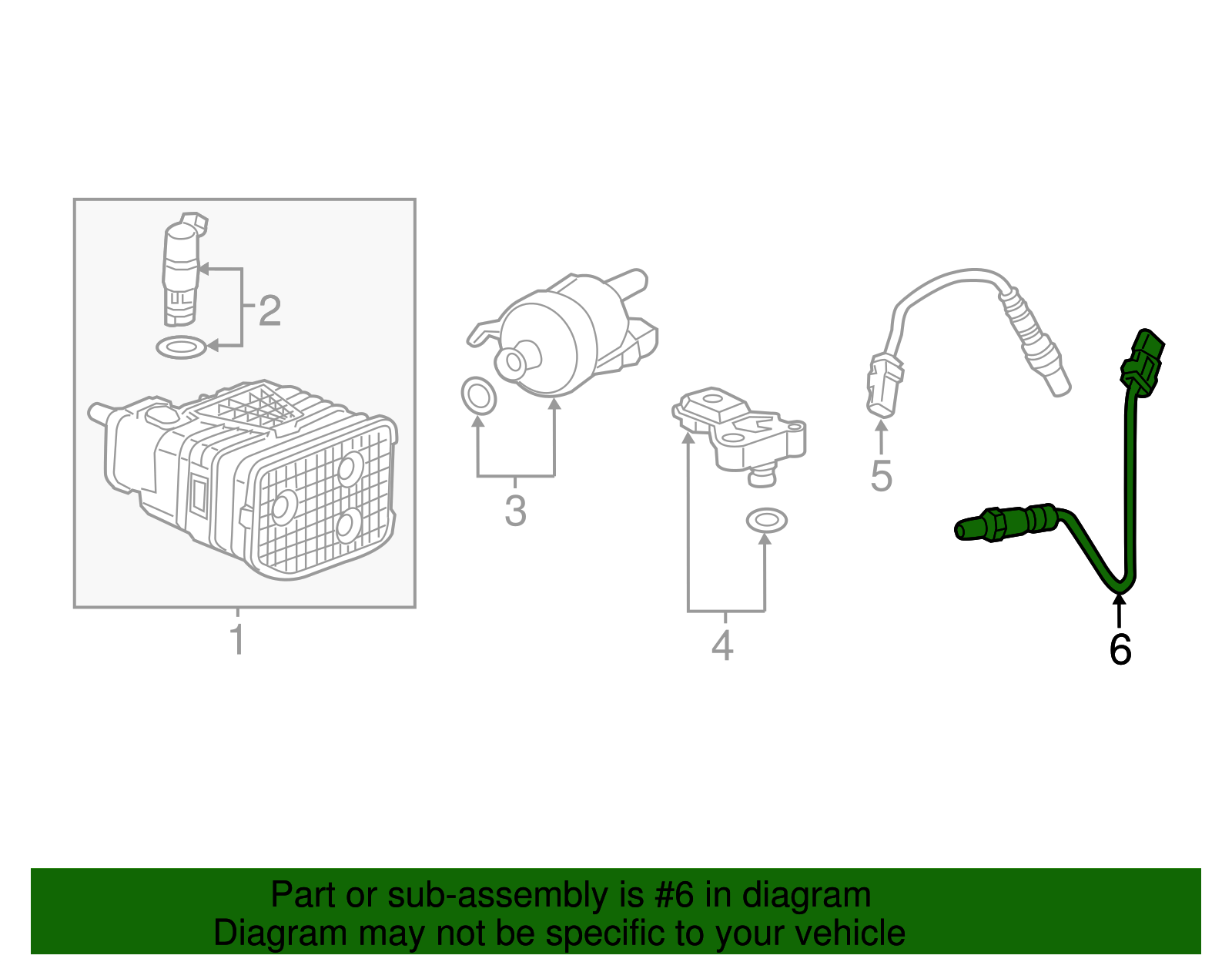 2014-2018 GM Heated Oxygen Sensor 12666671 | Shop Matick Buick GMC
