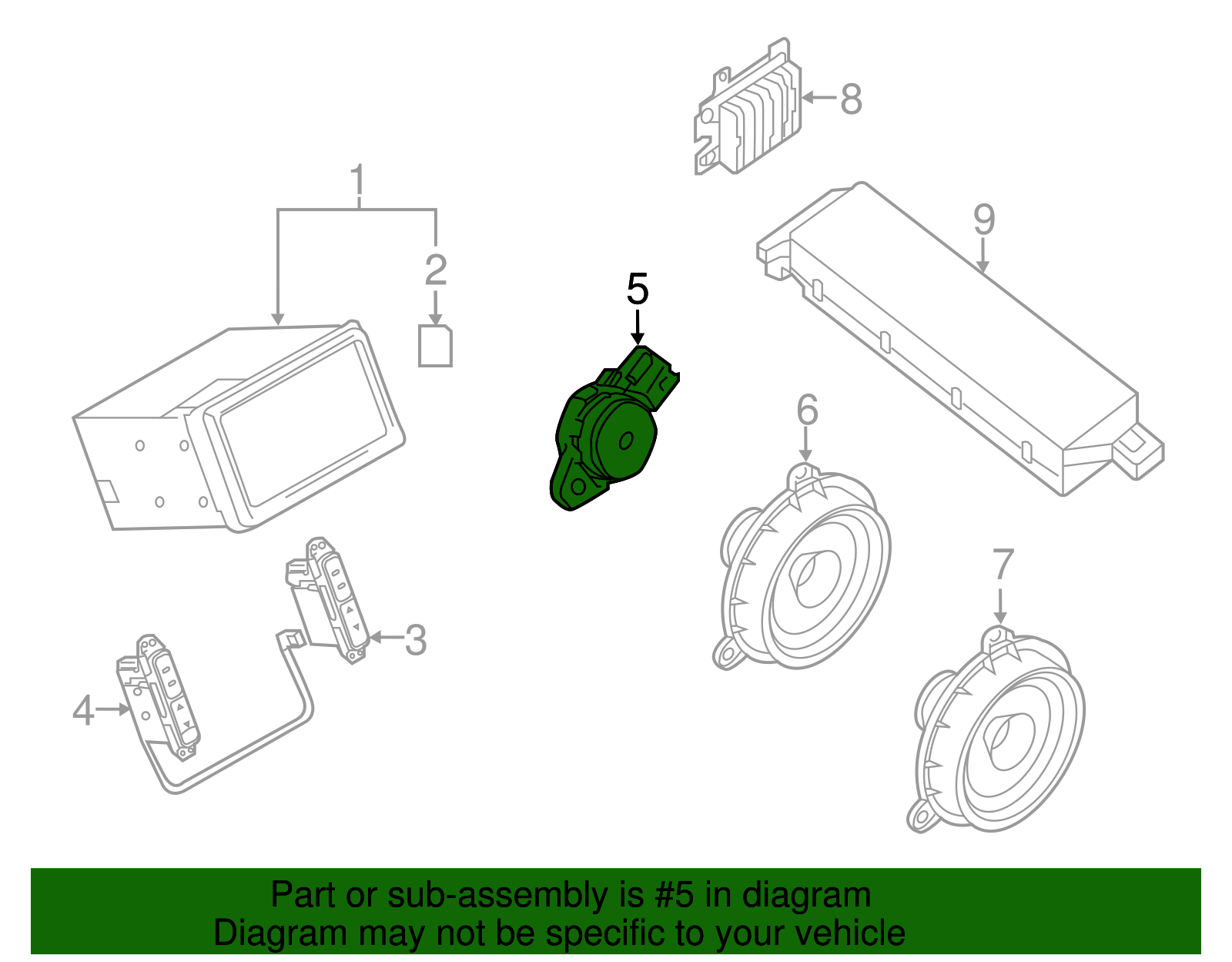 281E1-3NA0A - 2011-2019 Nissan LEAF - Tweeter | Anicra Nissan Parts