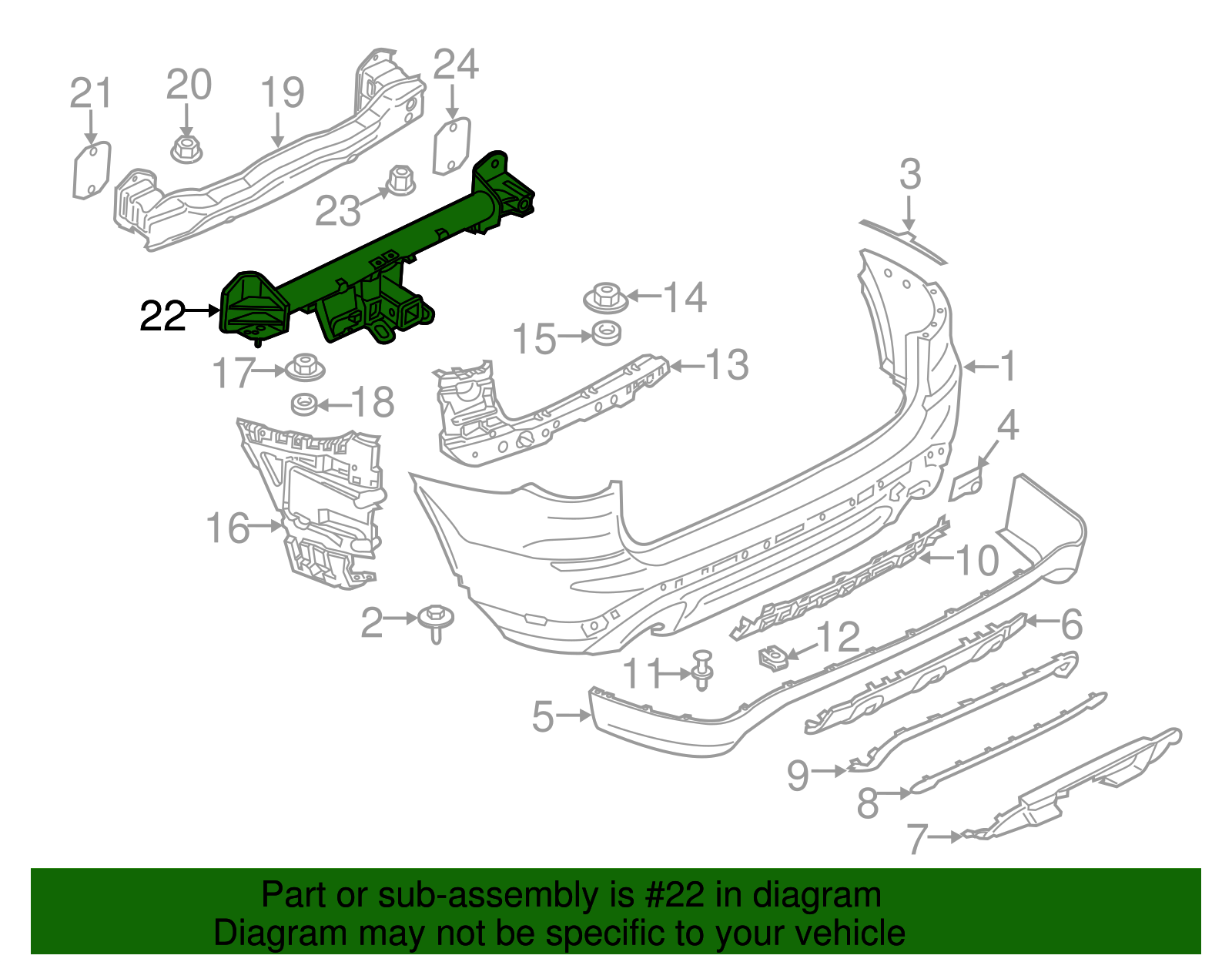 2018-2024 BMW X3 Trailer Hitch 71-60-6-887-642 | BMW Parts Online Hub
