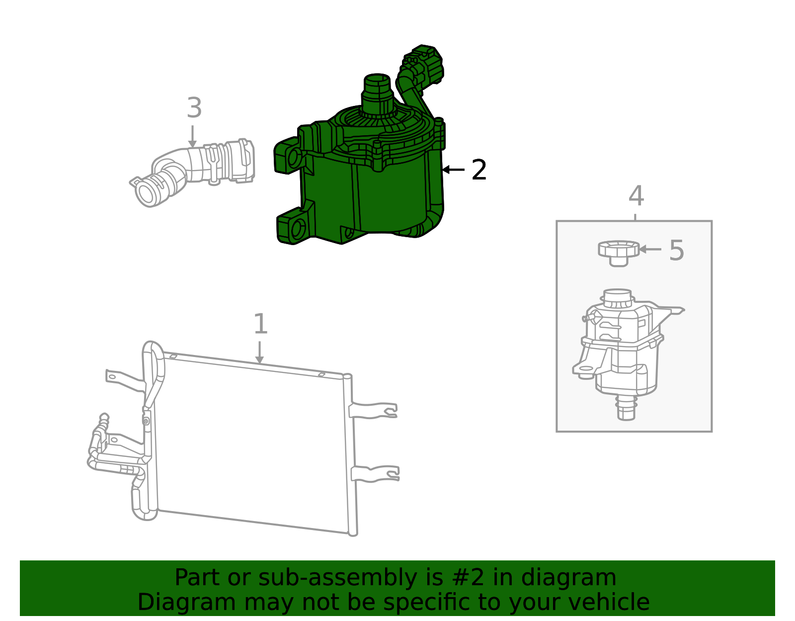 2021-2024 Ram 1500 Auxiliary Coolant Pump 68430016AA | Mopar Parts Canada