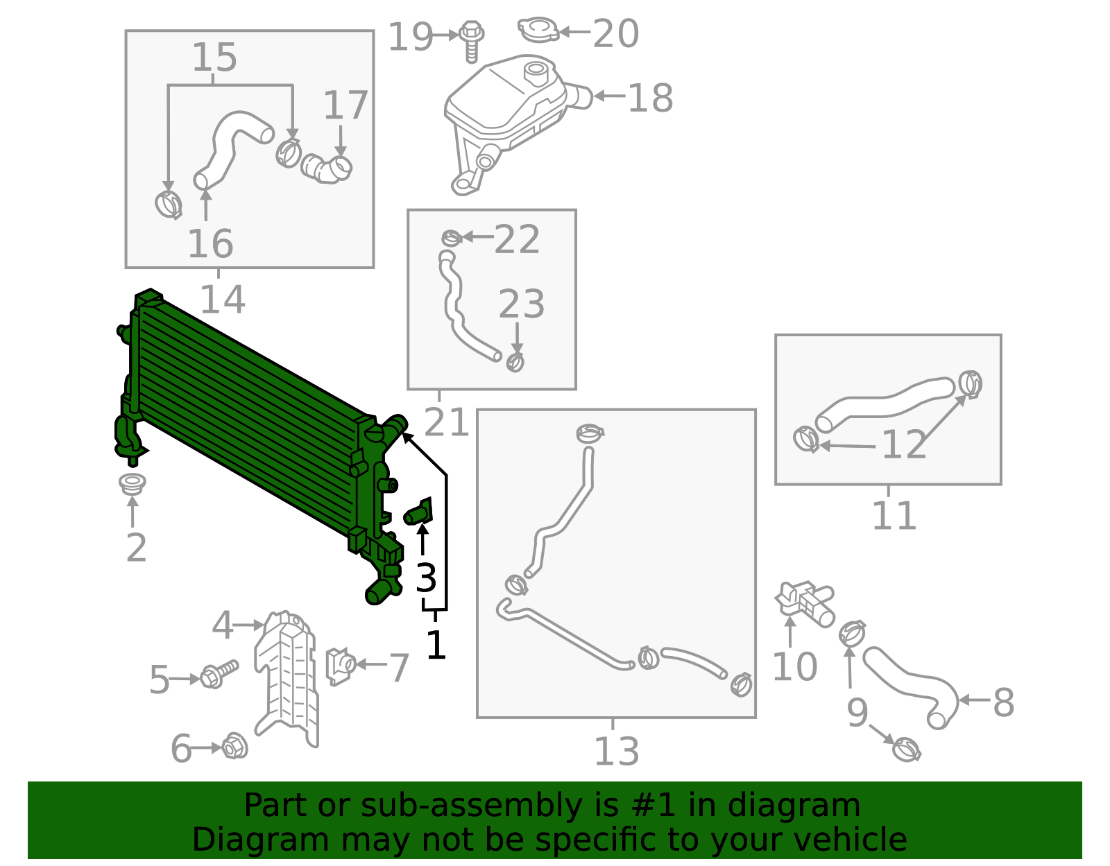 2019-2020 Hyundai Elantra Radiator Assembly 25310-M6400 | MotorMotor