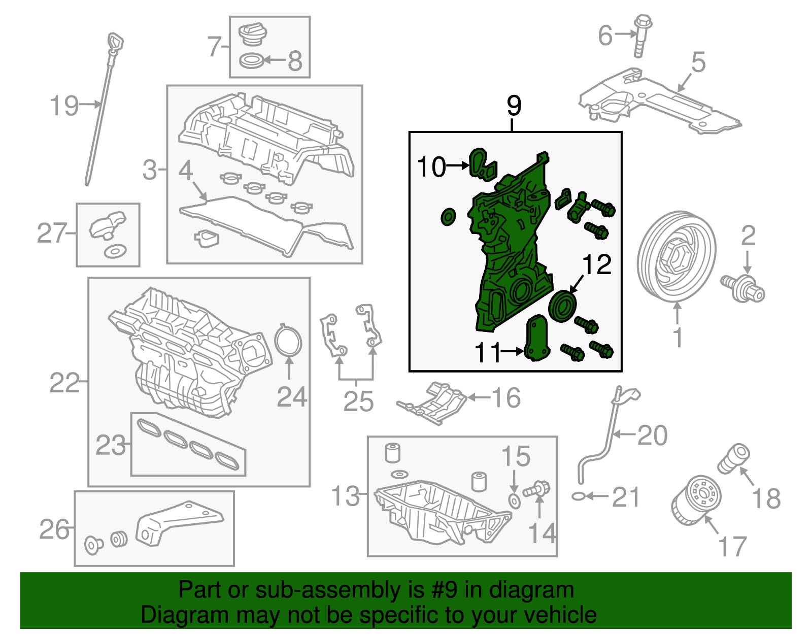 11410-5X6-J00 - 2015-2016 Honda CR-V - Case Assembly Chain | Genuine ...