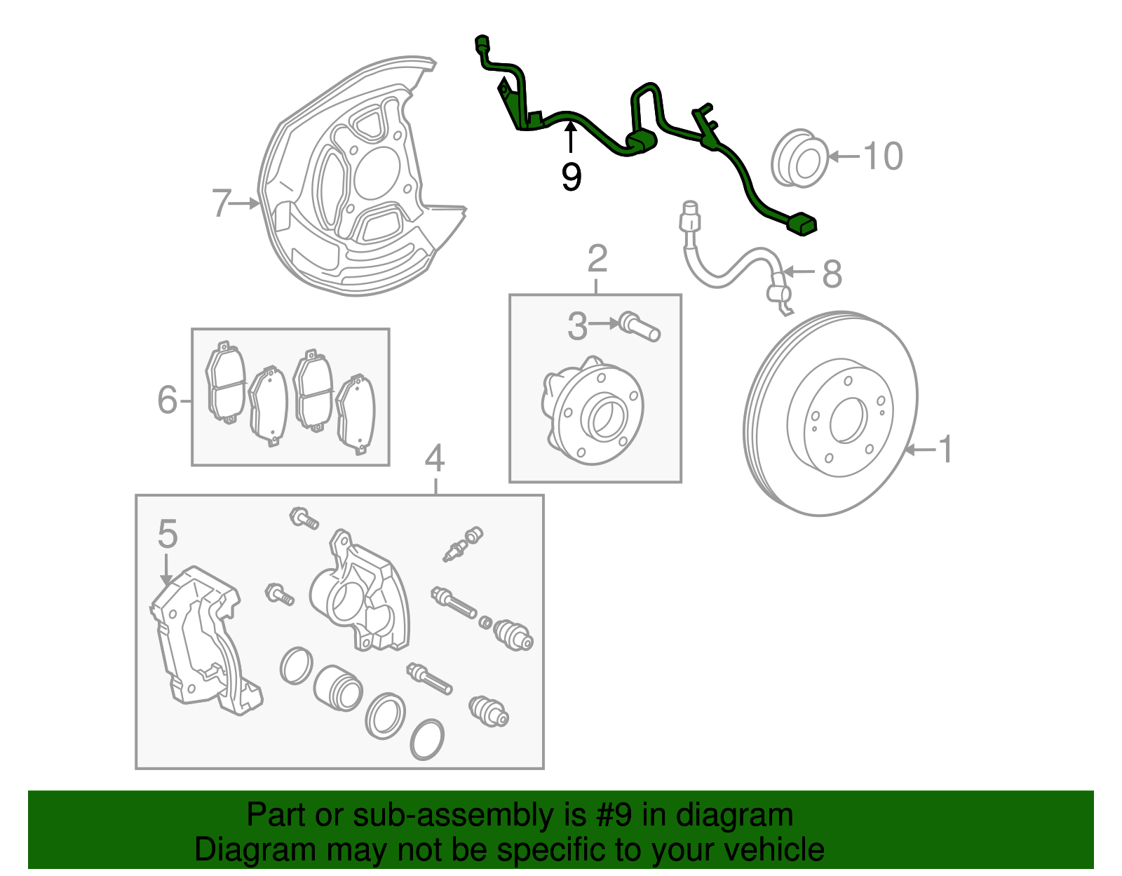 2006-2013 Lexus | ABS Sensor Wire | 89516-30150 | OEM Vehicle Parts