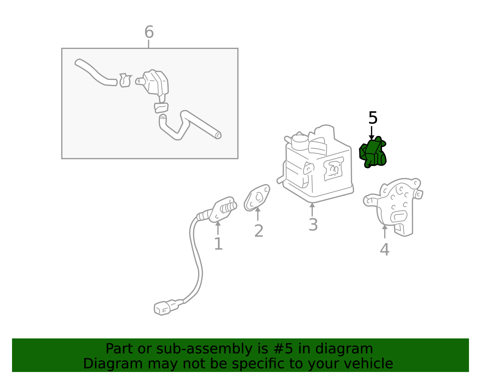 Vapor Canister Purge Solenoid 25860-50100 | OEM Parts Online