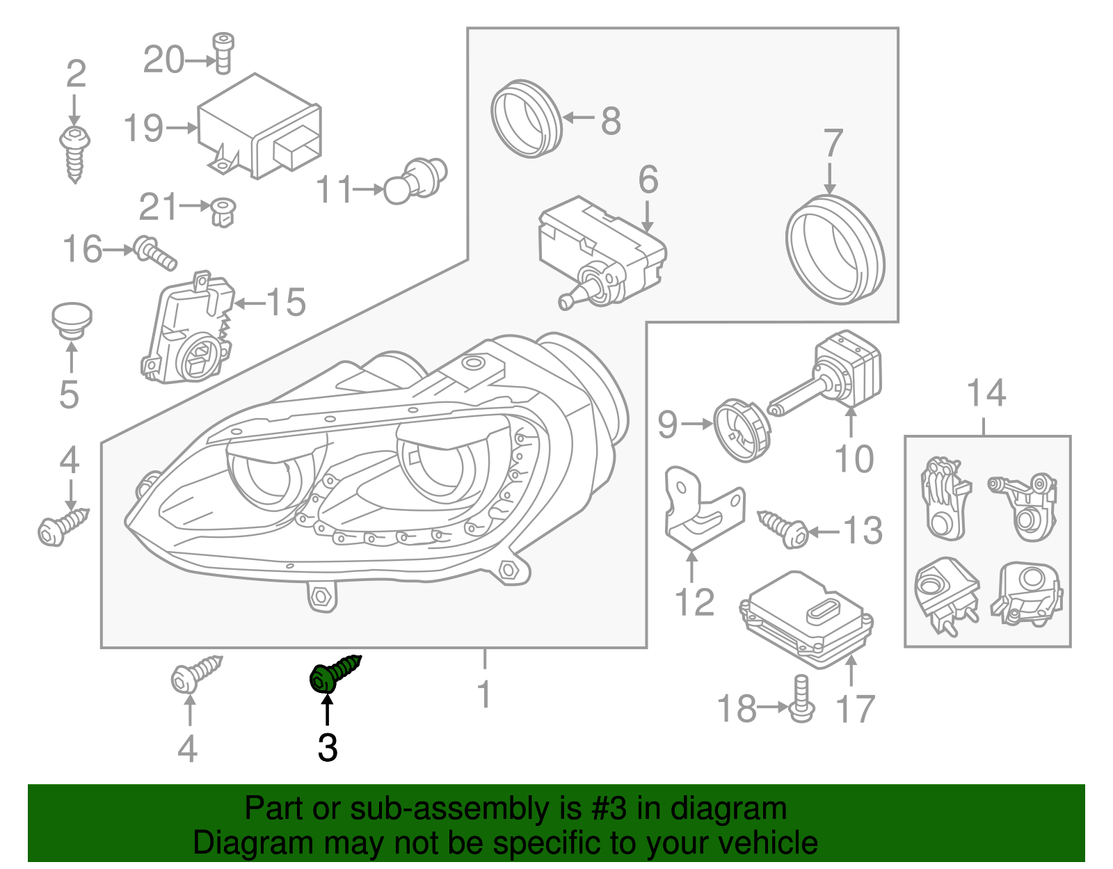 WHT-000-372 - Headlamp Assembly Screw | Order Euro Parts