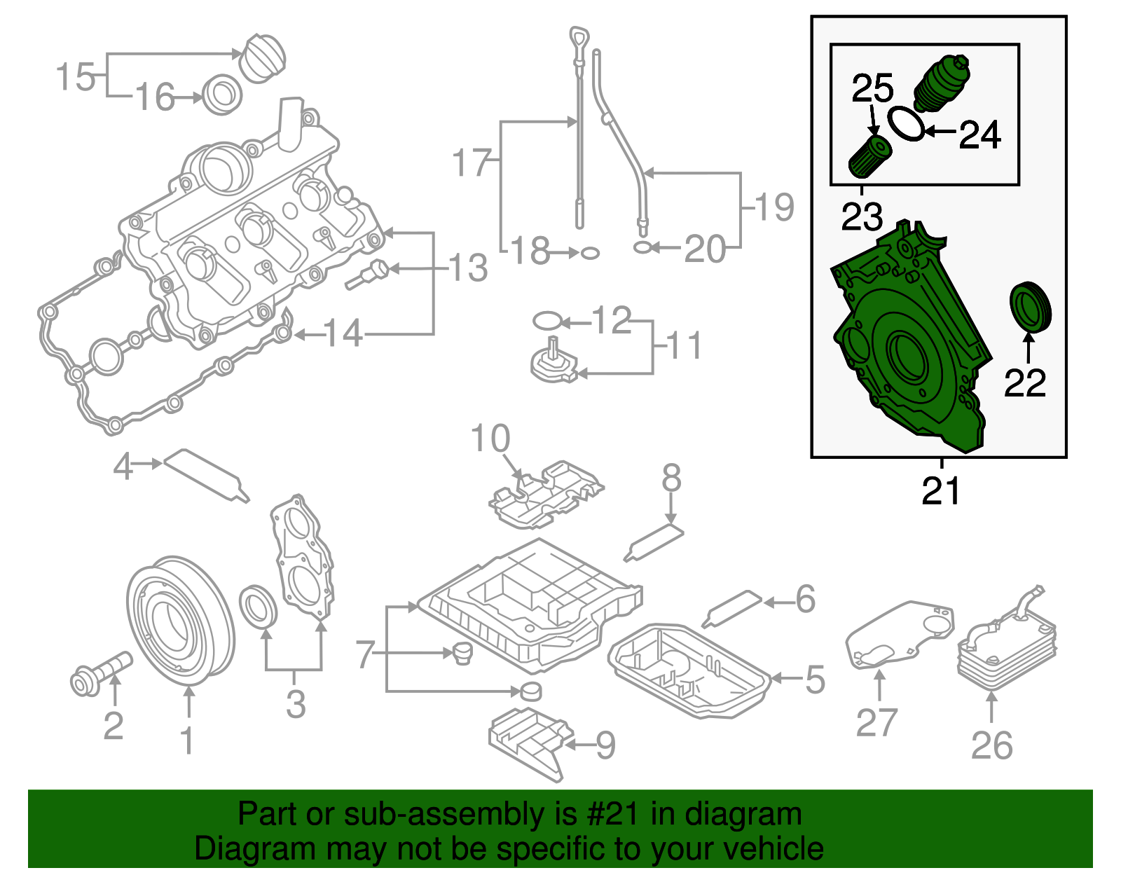 06E-103-171-DD - Rear Main Seal Retainer 2013-2018 Audi | Audi OEM ...