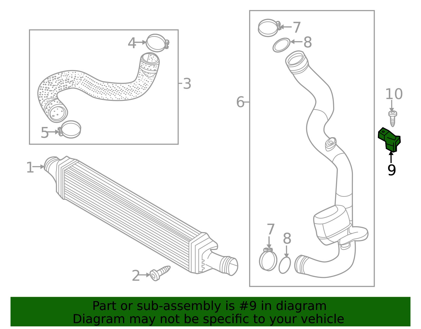 2015-2025 Audi Air Charge Temperature Sensor 06K-907-386-D ...