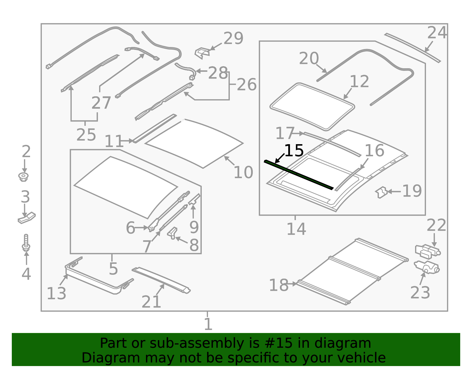 81613-A5000 - High-Quality Sunroof Frame Seal for AutoNation Parts