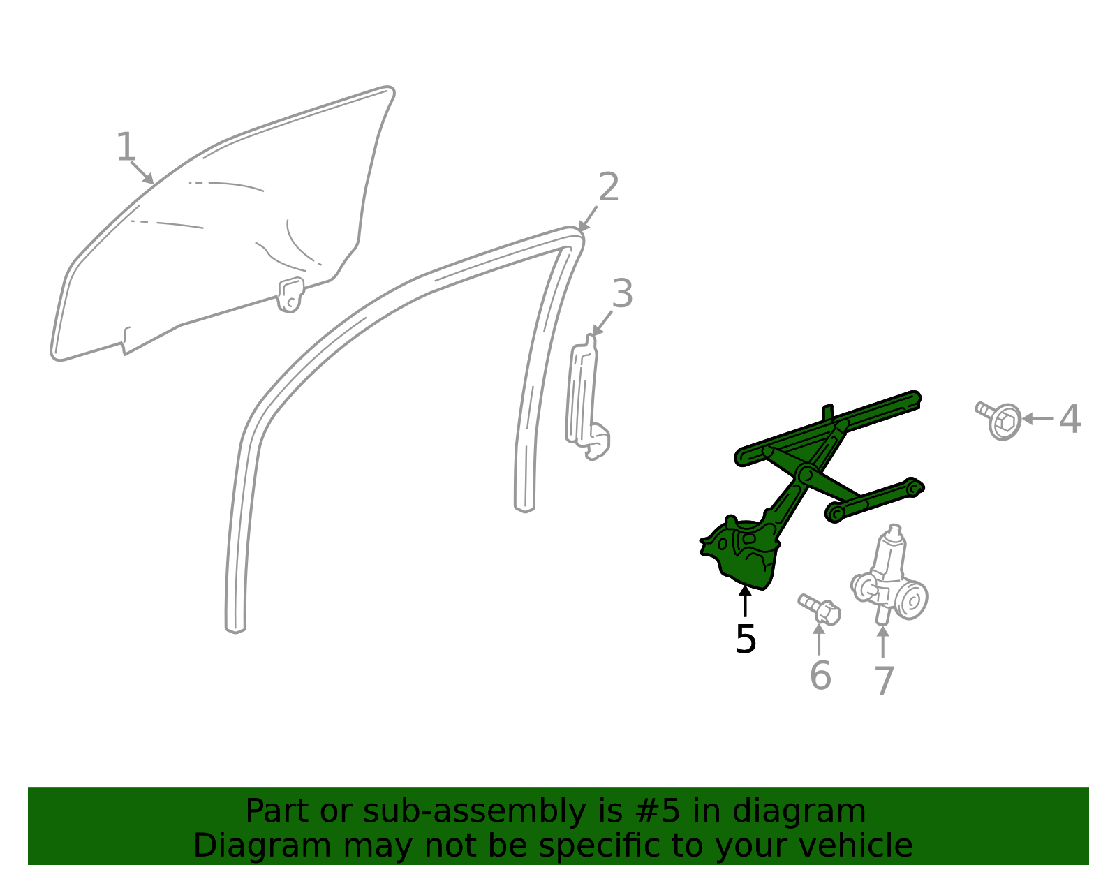 Window Regulator - OEM Power/Manual Lift System for Toyota | AutoNation ...