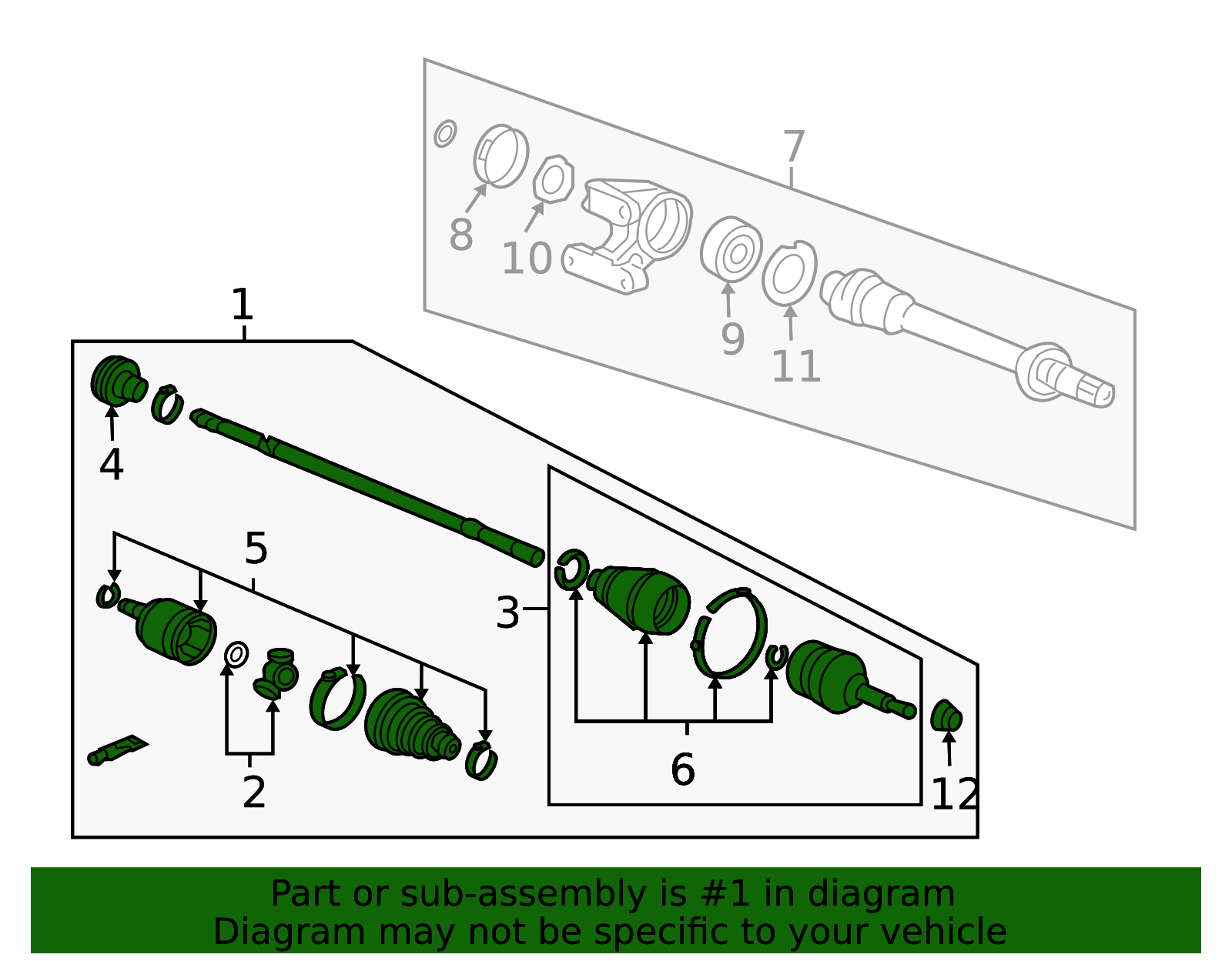 2003-2007 Honda Accord Axle Assembly 44306-SDC-A51 | Clark Knapp Honda