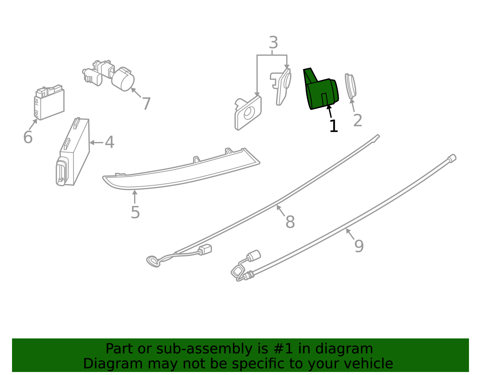 66207850461 - 2015-2021 BMW Park Sensor (66-20-7-850-461) | BMW of ...