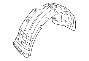 Genuine OEM Fender Liner Part# 86811-K5000 Fits 2022-2024 Hyundai Santa ...