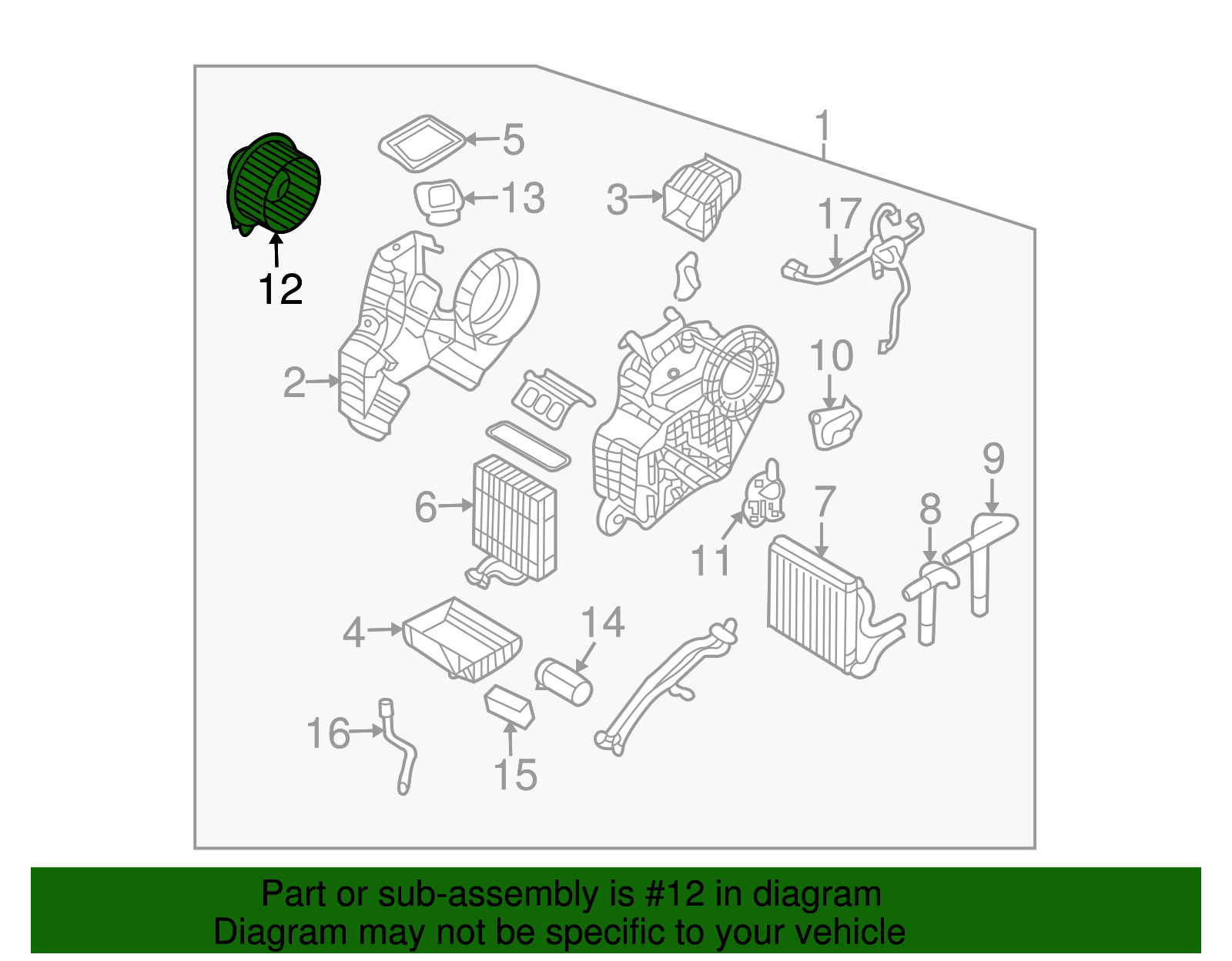 97945-4D001 - Blower Motor 2006-2014 Kia Sedona | Kia.Parts Store