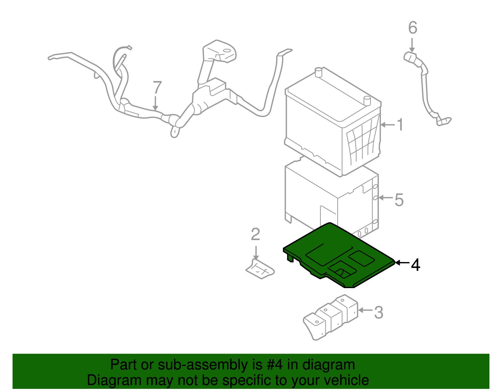 2006-2011 Hyundai Battery Tray 37150-3K200 | OEM Parts Online
