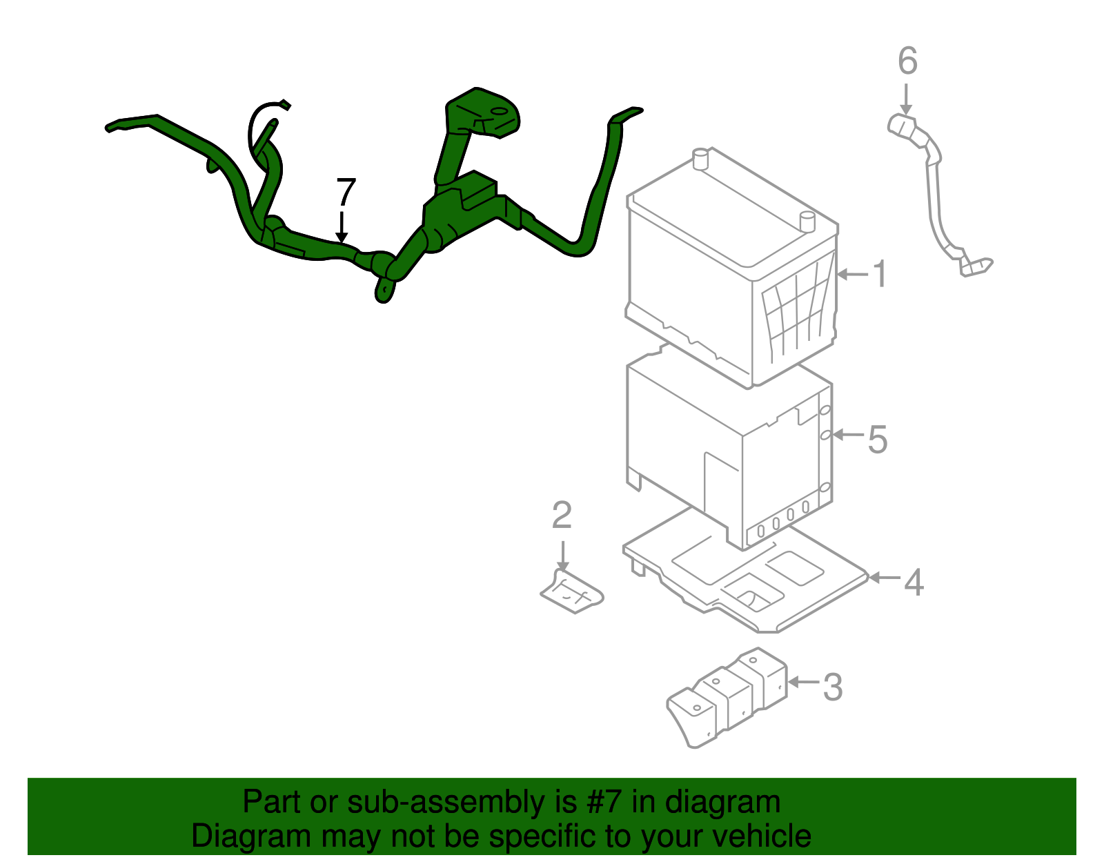 91850-3K511 - Positive Cable - 2009 2010 Hyundai Sonata | Joseph ...