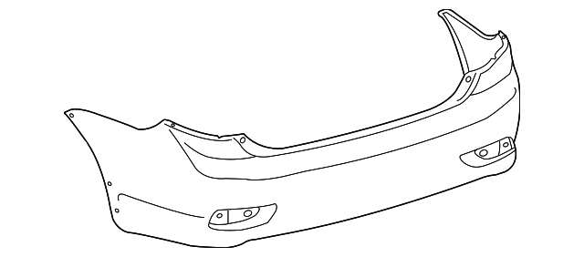 52159-12941 - Cover Rear Bumper L C 2011-2013 Toyota Corolla | Longo ...