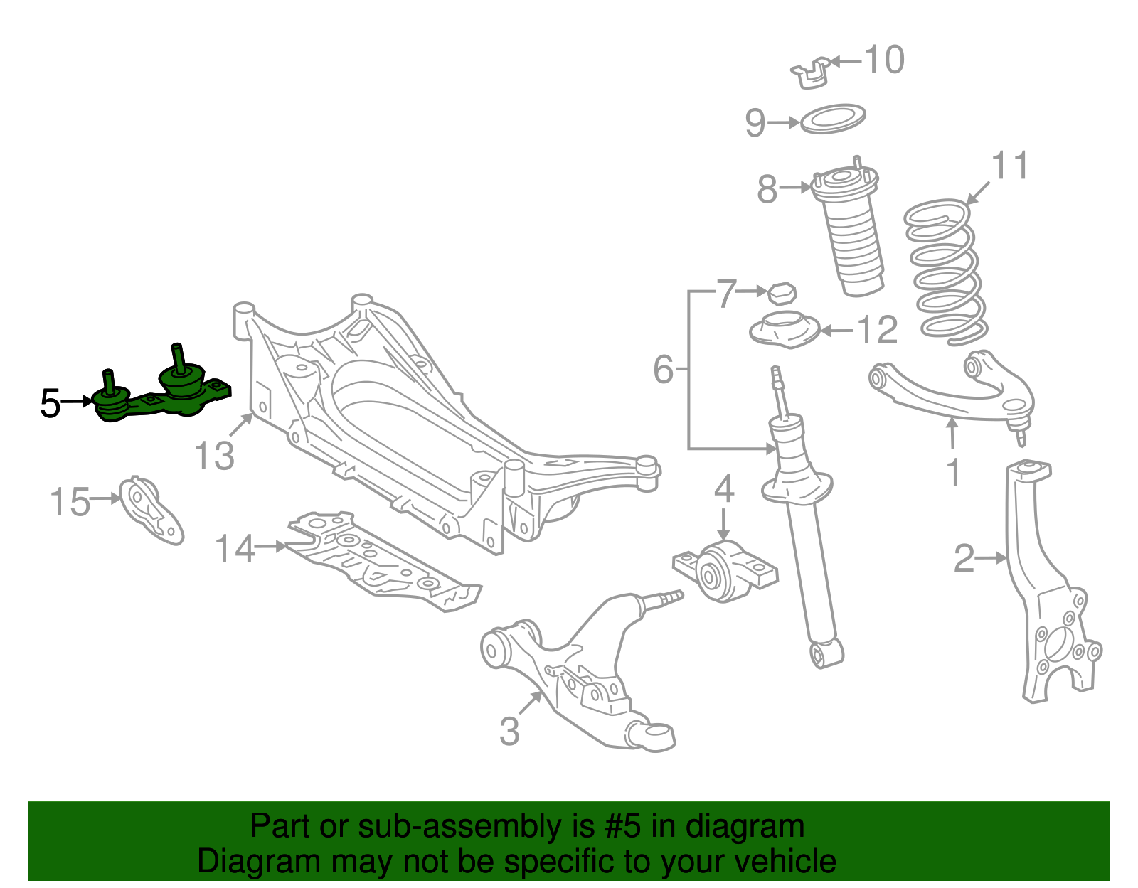 2006-2017 Lexus Lower Ball Joint 43330-39625 | OEM Parts Online