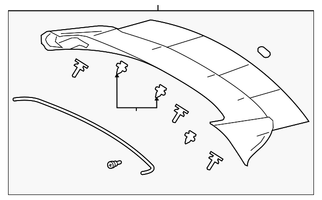 76085-0R902-C0 - Rear Spoiler - 2013-2018 Toyota RAV4 | OEM Genuine ...
