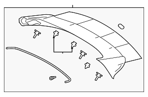 2013-2018 Toyota RAV4 Rear Spoiler 76085-42903-B1 | OEM Parts Online