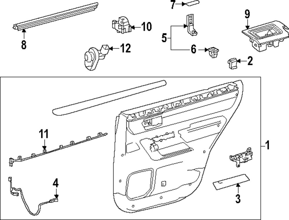 2023-2025 Toyota Sequoia Belt Weather-Strip 68174-0C090 | Toyota Parts ...