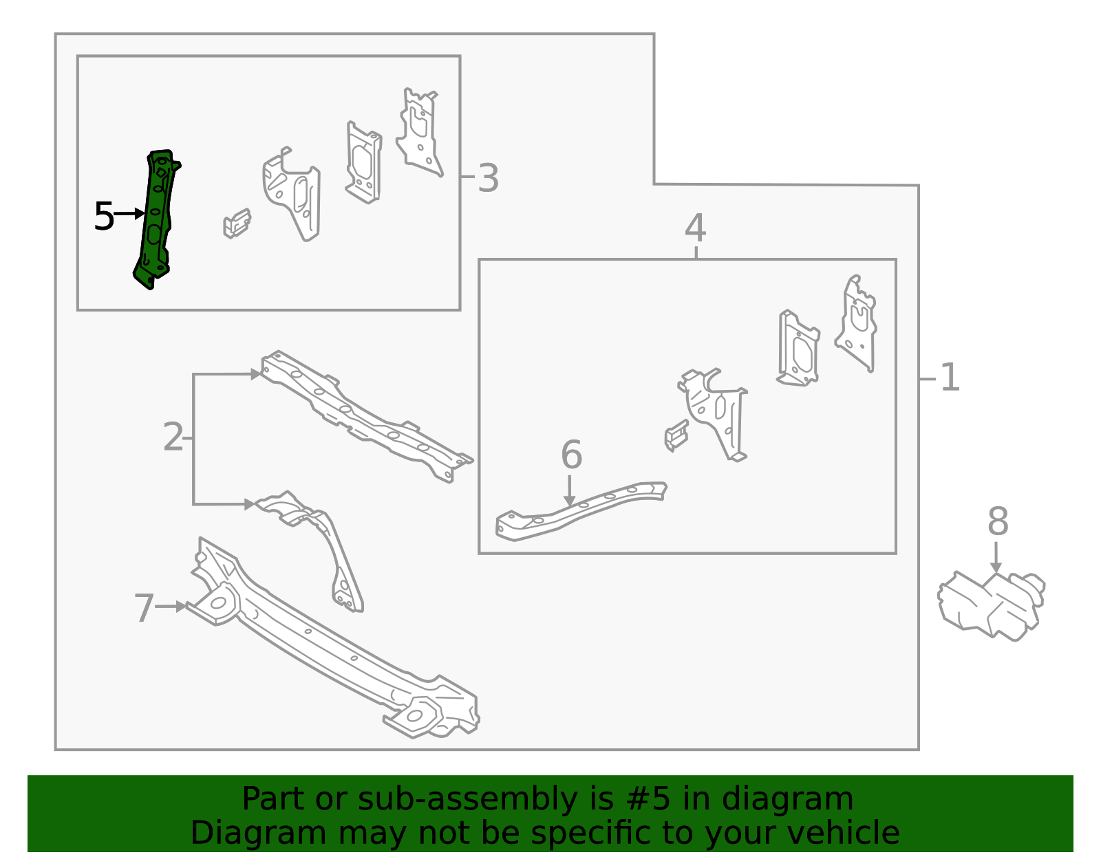 2022-2025 Toyota GR86 Radiator Support Side Panel SU003-09720 | Toyota ...