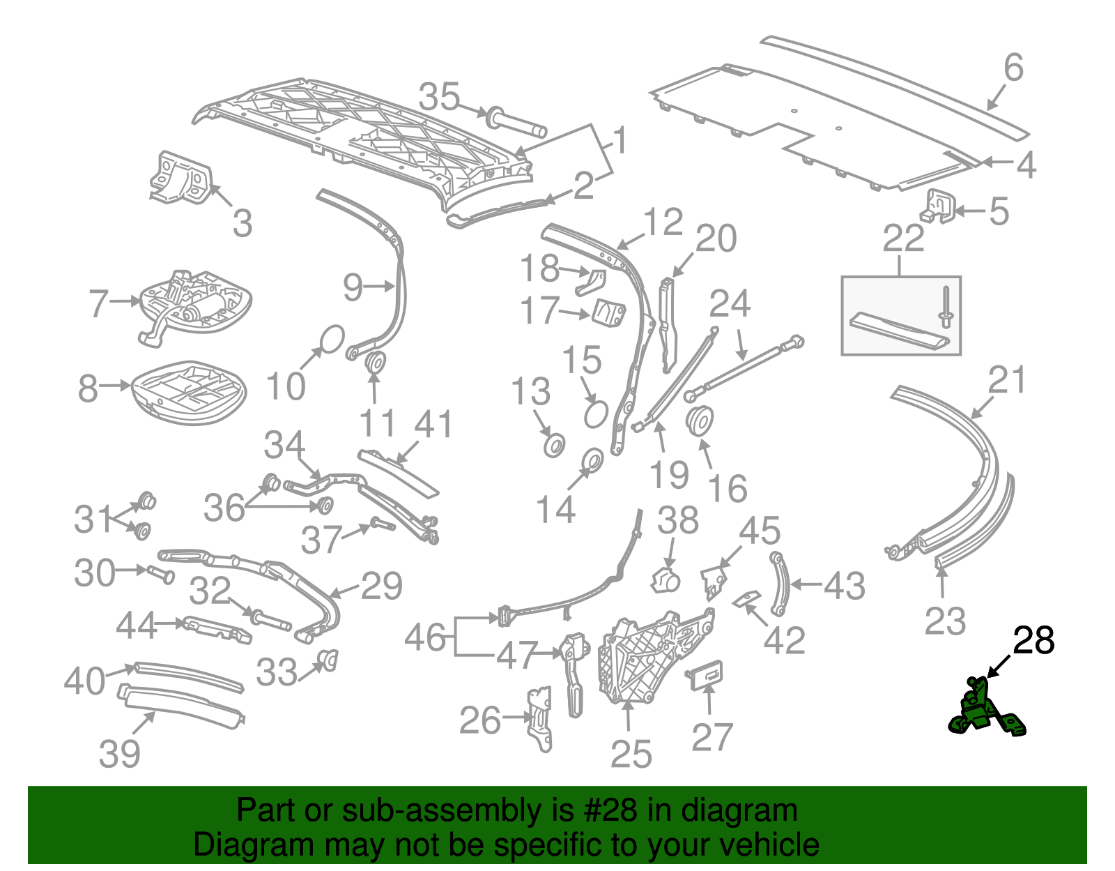 Genuine Porsche 996-561-056-01 |Convertible Top Latch Mount Base | FREE ...