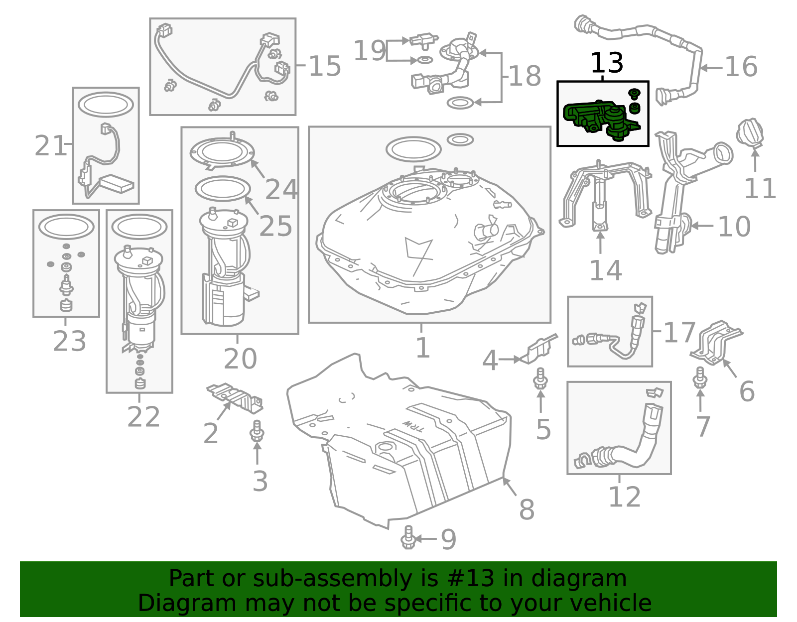 17581-TRW-A01 - 2018-2022 Honda - Valve Assembly Fuel Tank Close ...