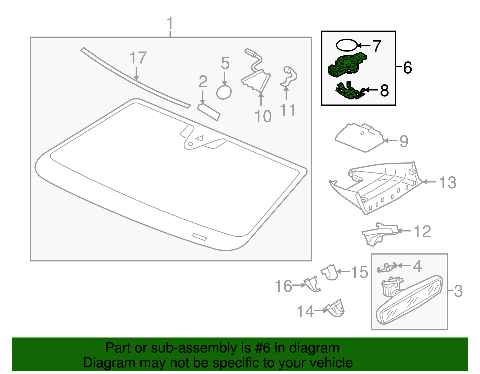 5Q0-955-555-A - Volkswagen Rain Sensor 2018-2025 Volkswagen ...